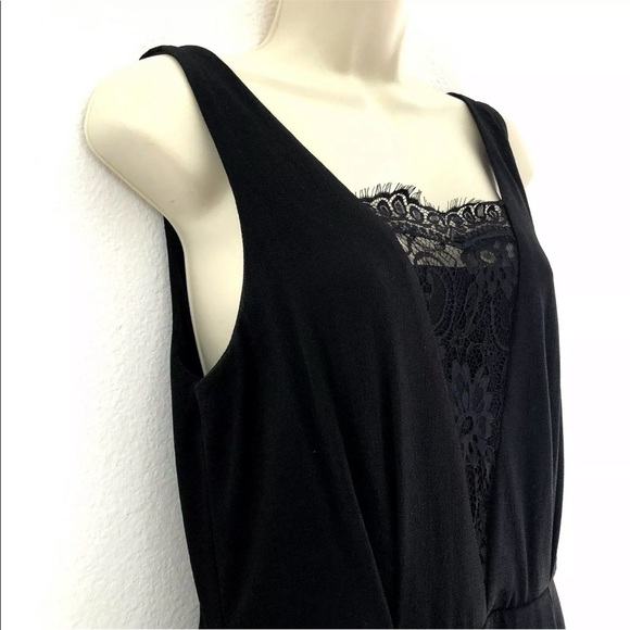 Bisou Bisou | Dresses | Bisou Bisou Sz 8 Dress Plunge Black Lace Cutout | Poshmark